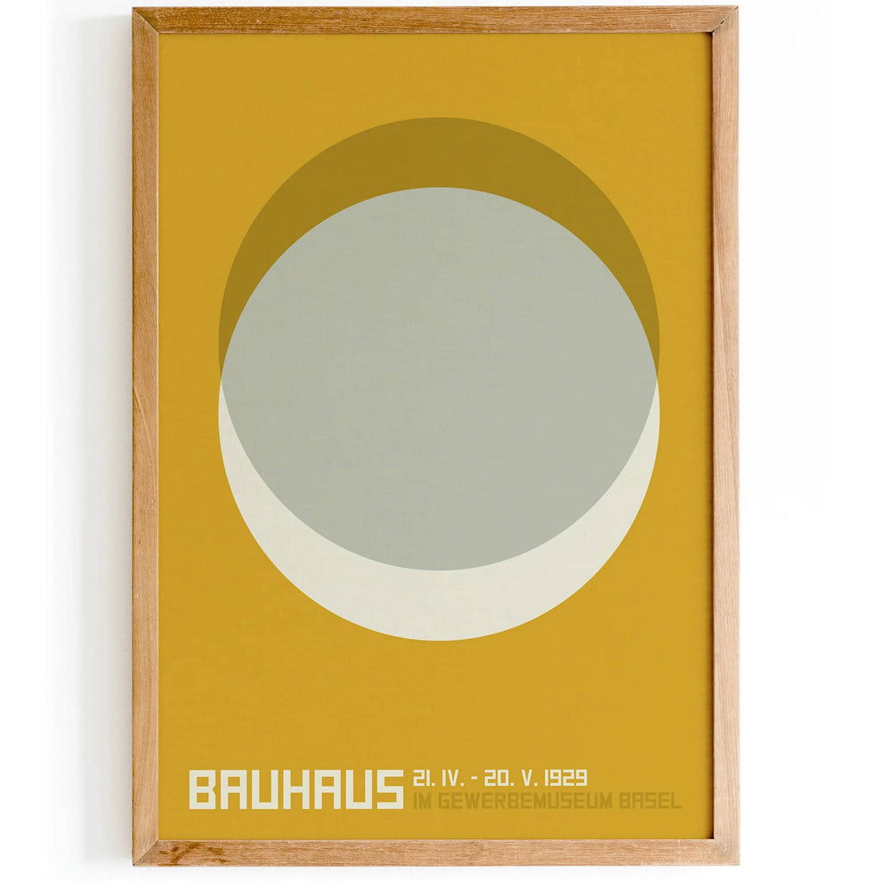 Modern Minimalist Yellow Bauhaus Poster – HypeSheriff