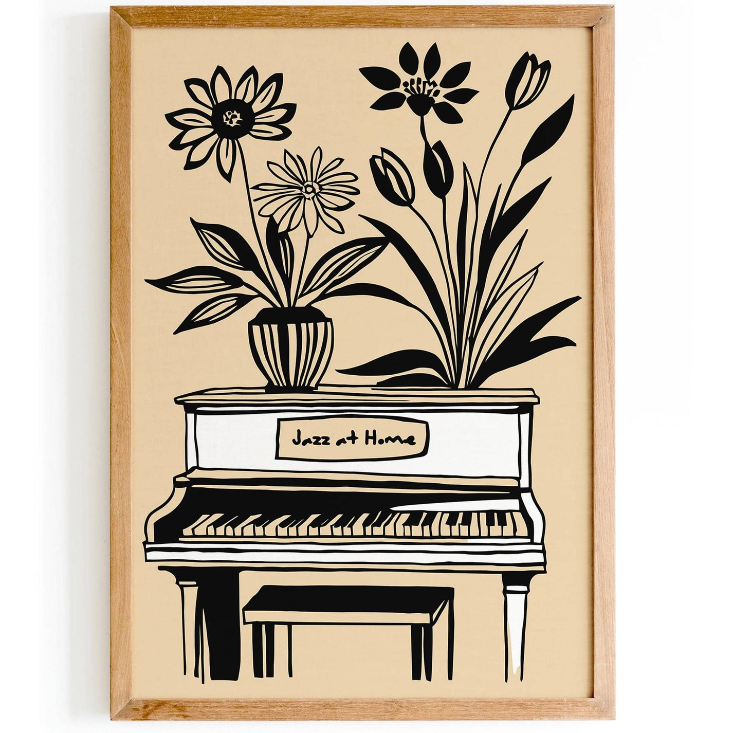 Jazz at Home Rustic Music Poster – HypeSheriff