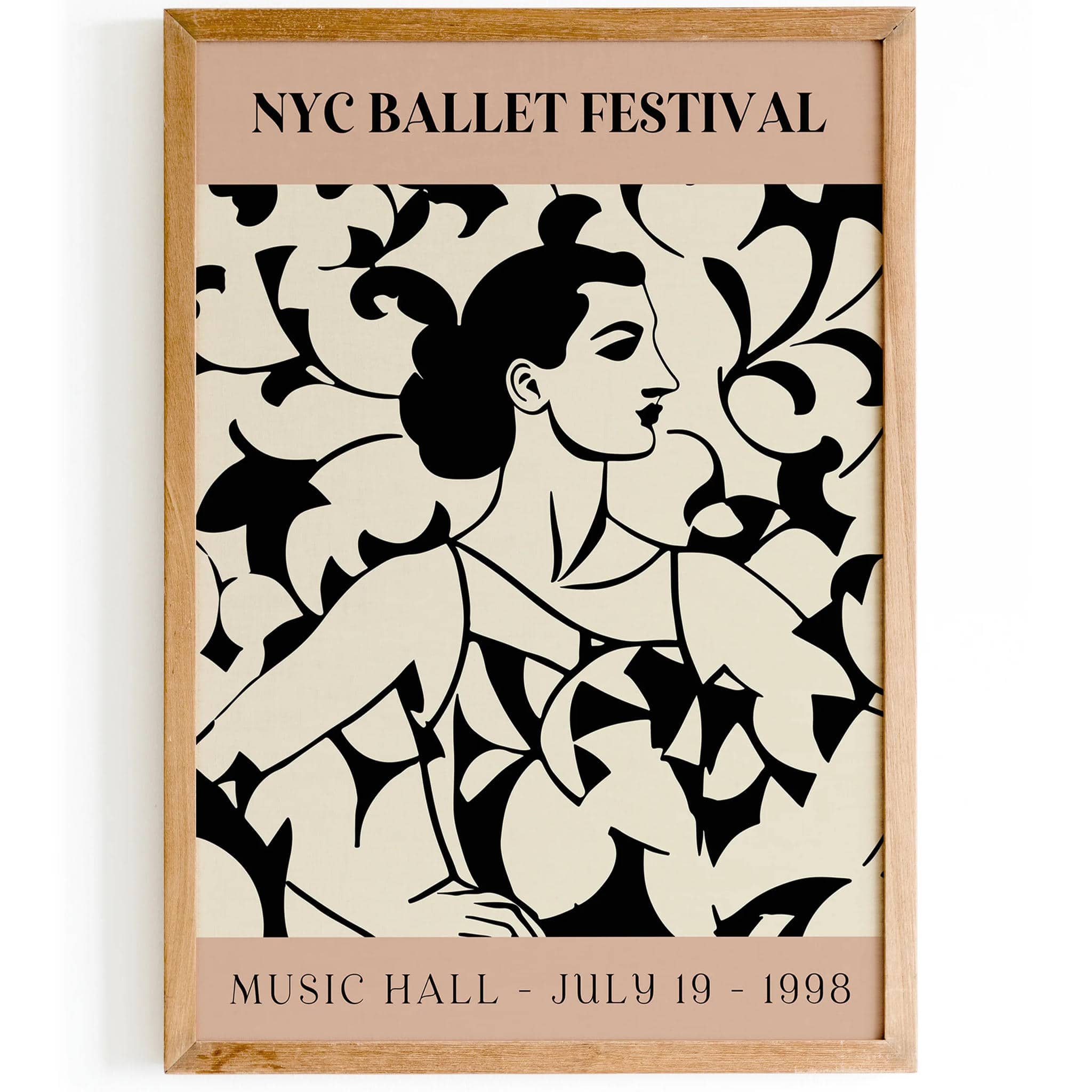 NYC Ballet Festival Retro Ballerina Poster – HypeSheriff