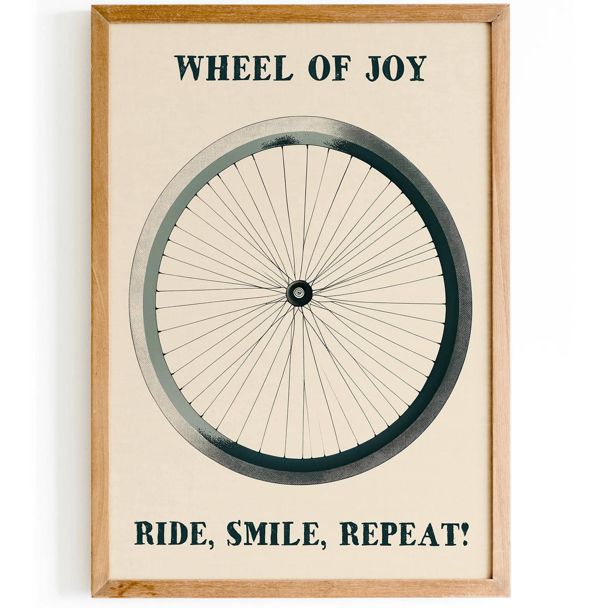 Wheel of Joy - Cycling Poster – HypeSheriff