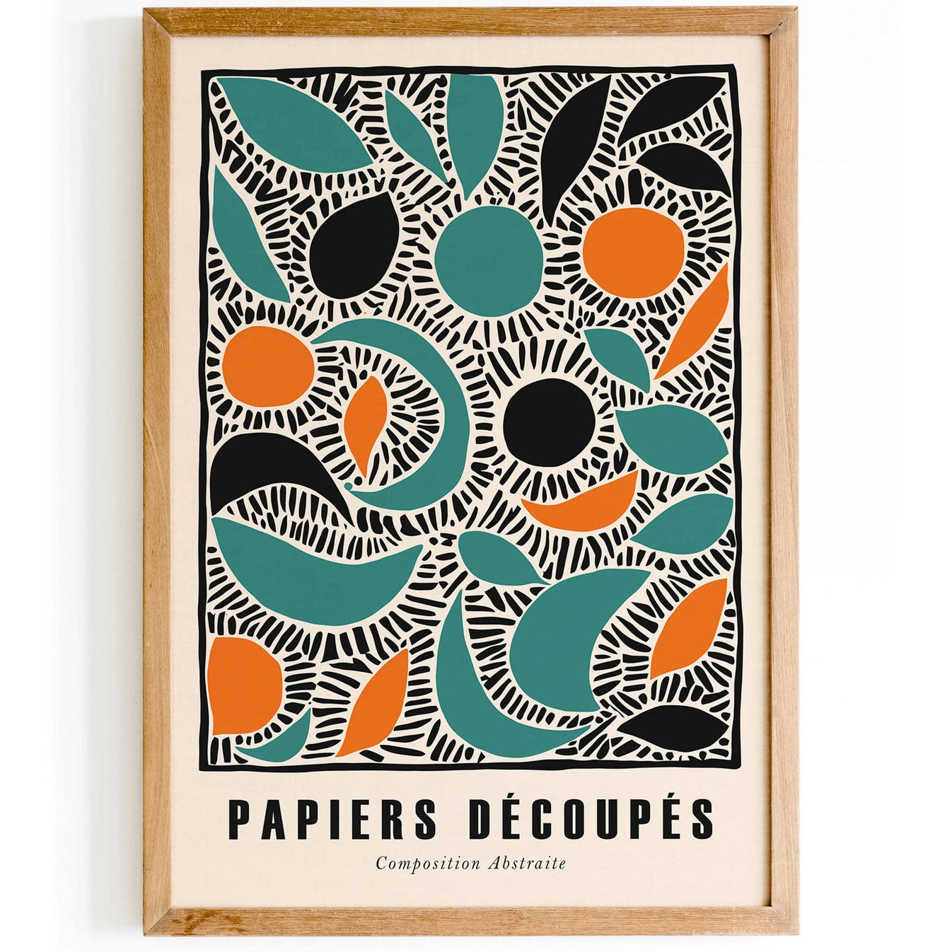 Retro Abstract Green Cut Outs Art Print – HypeSheriff