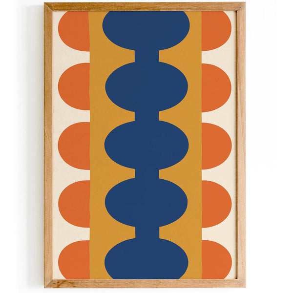 Retro Bold Abstract Shapes Poster – HypeSheriff
