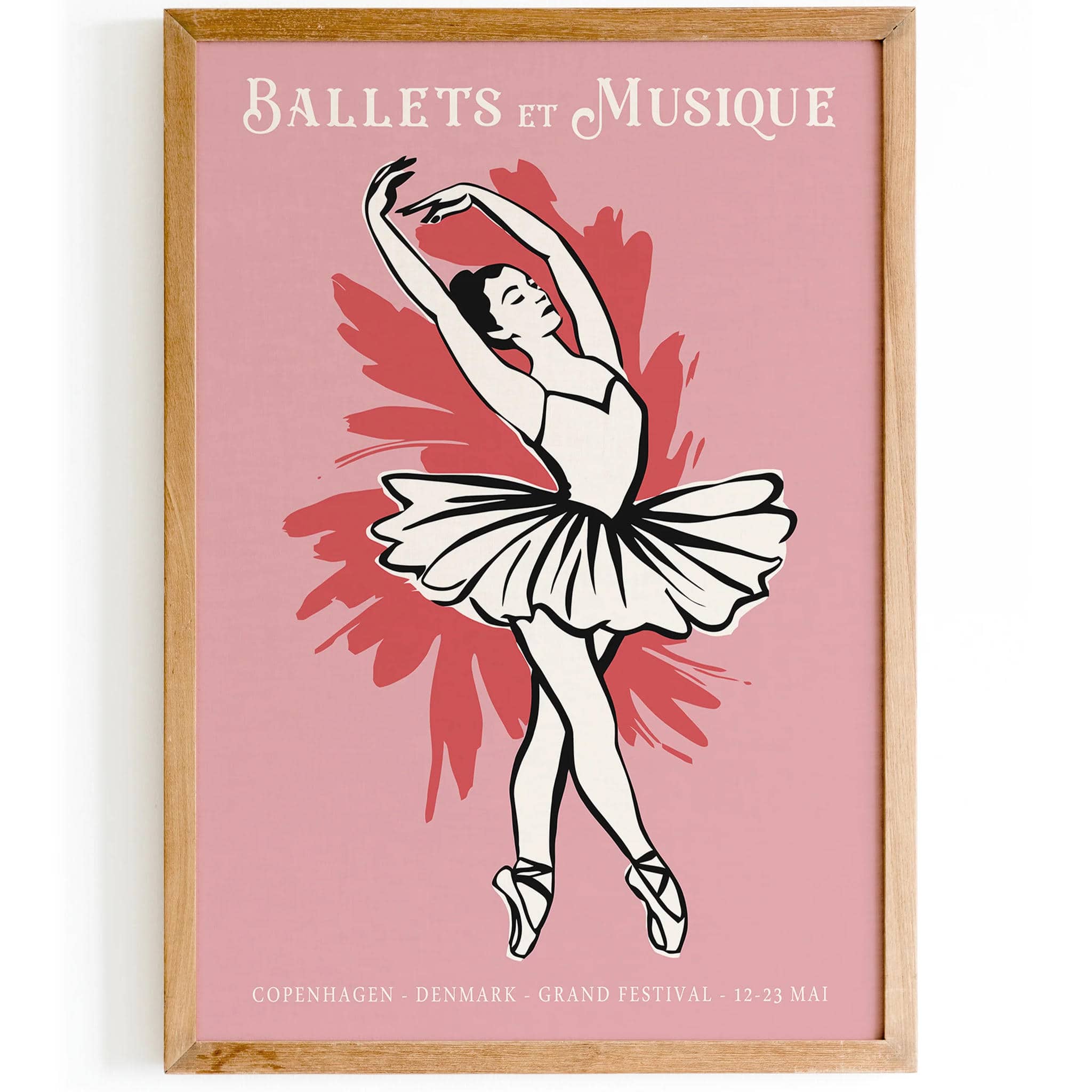 French Ballet Pink Poster – HypeSheriff