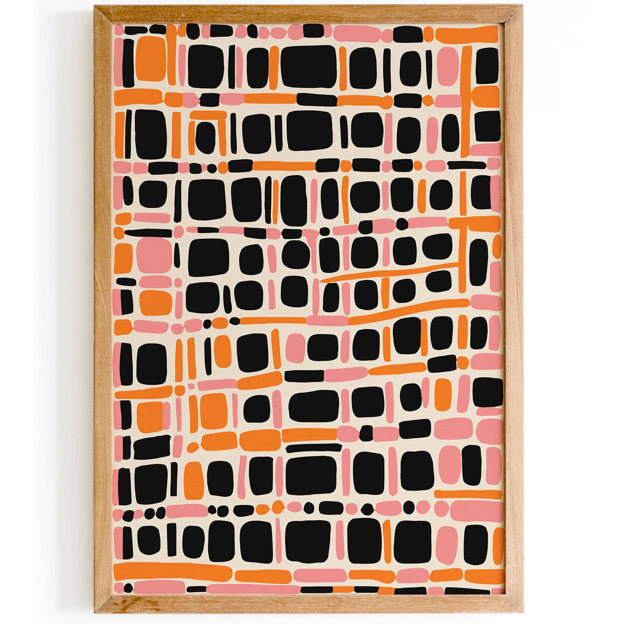 Orange Modern Trendy Abstract Poster – HypeSheriff
