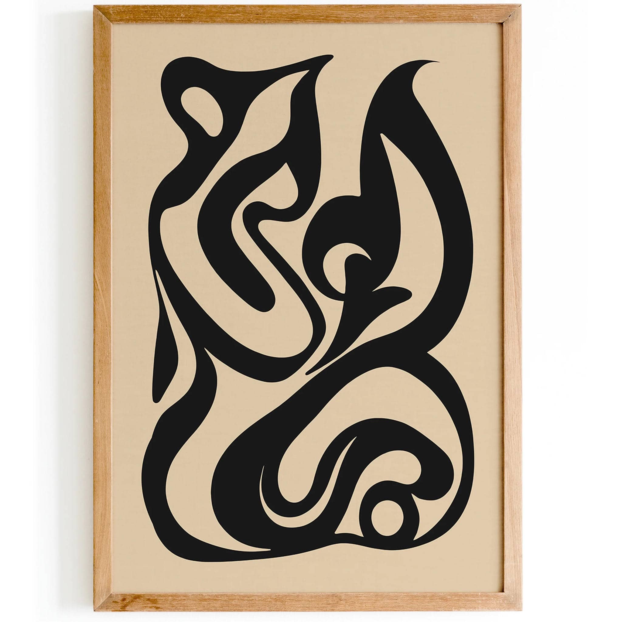 Black Abstract Shape Poster — HypeSheriff US