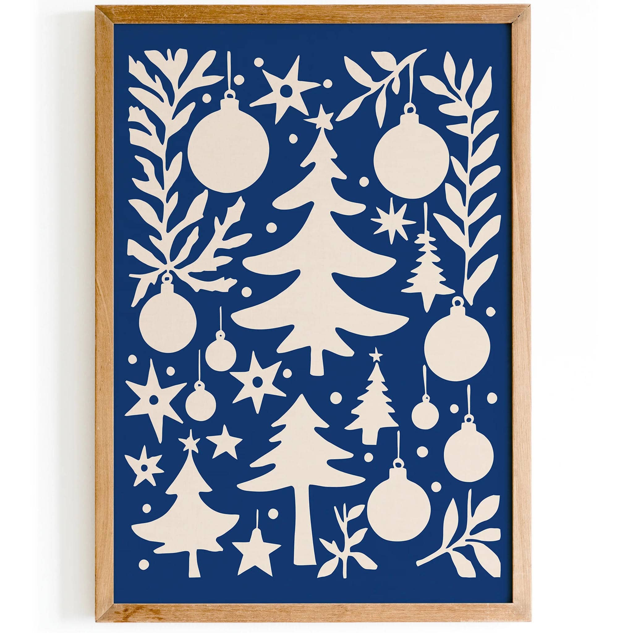 Merry & Bright Blue Art Print – HypeSheriff