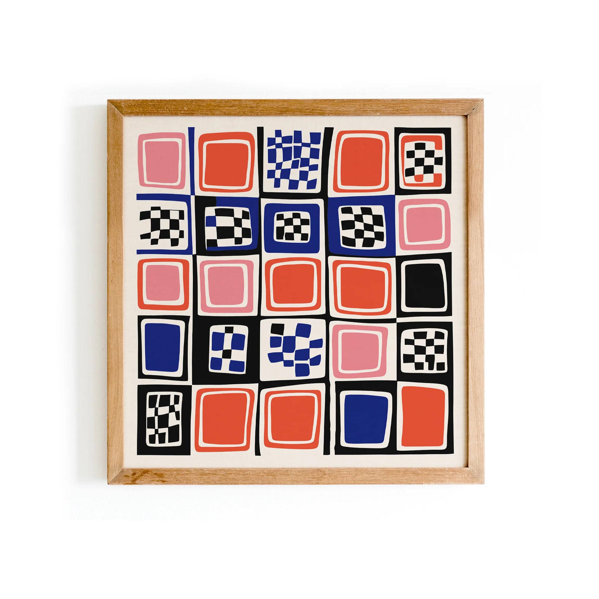 Mid Century Modern Abstract Square Art Print – HypeSheriff