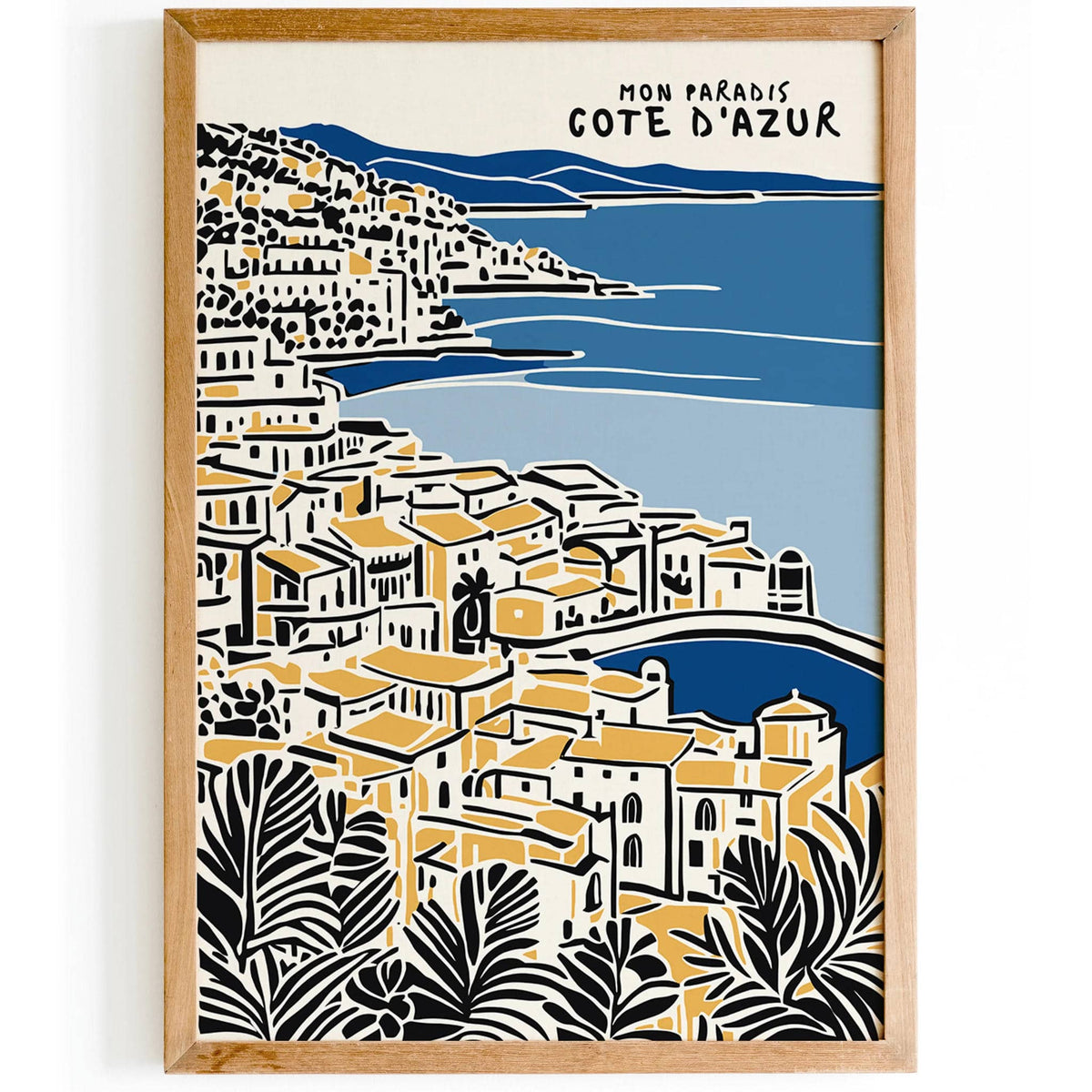 Cote d Azur Painting Poster — HypeSheriff US