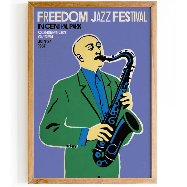 Freedom Jazz Festival Vintage Poster – HypeSheriff