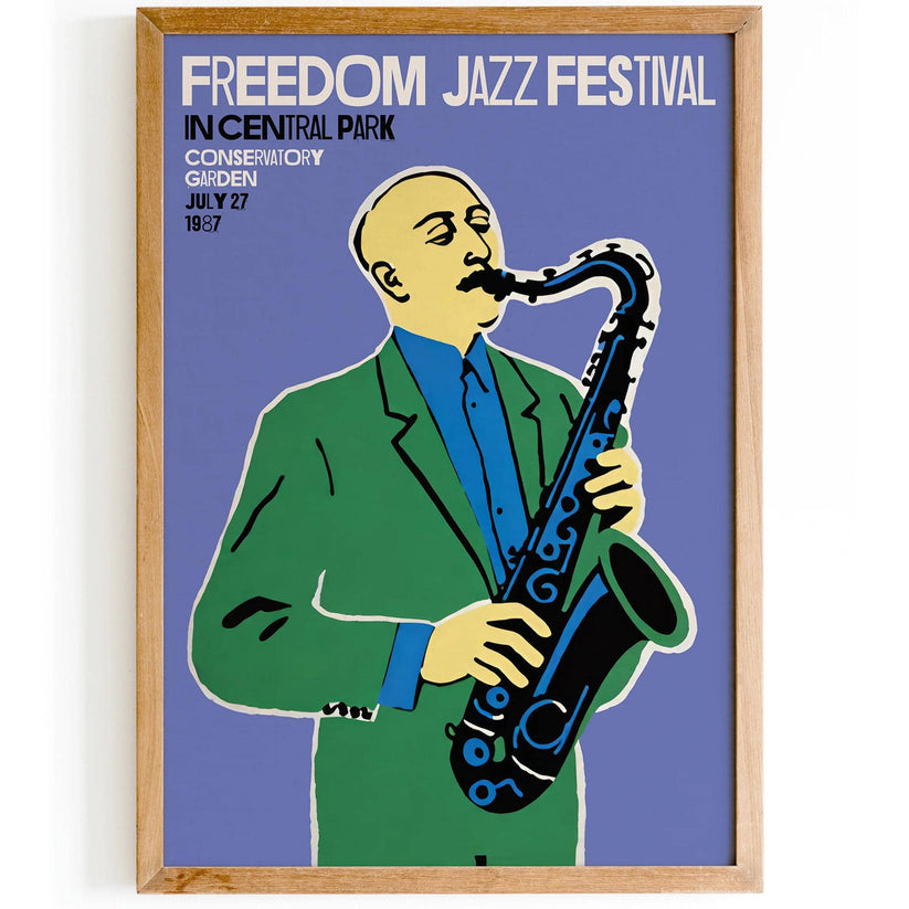 Freedom Jazz Festival Vintage Poster – HypeSheriff
