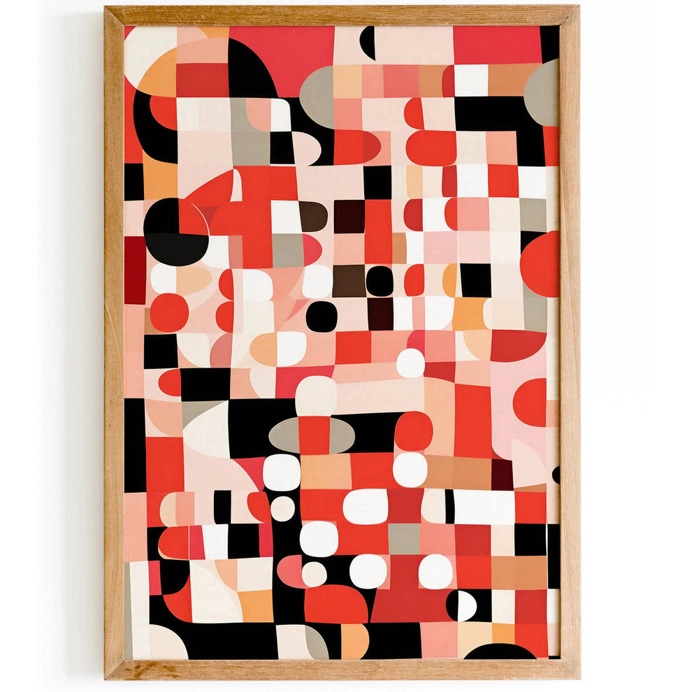 Red Mirrage - Mid-Century Modern Wall Art – HypeSheriff