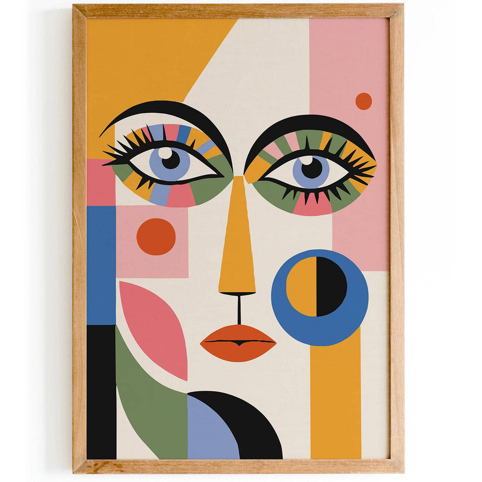 MDM Colorful Geometric Face Poster – HypeSheriff