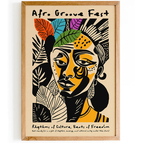 Afrobeat Festival Poster – African Music Wall Print – HypeSheriff