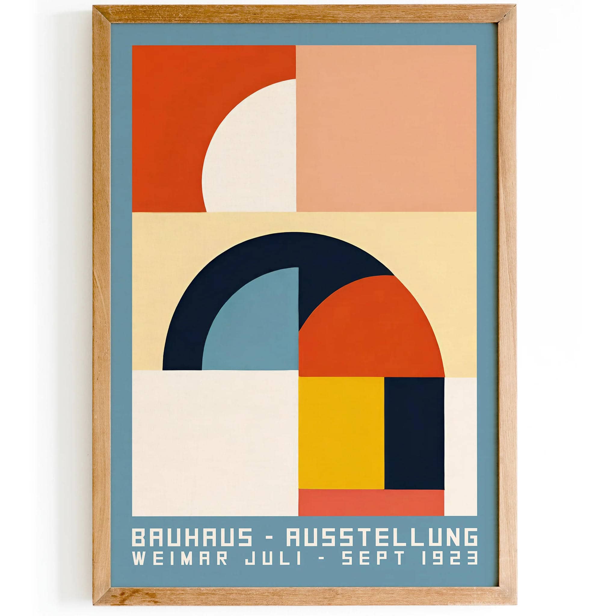 Blue Bauhaus Exhibition Poster – HypeSheriff