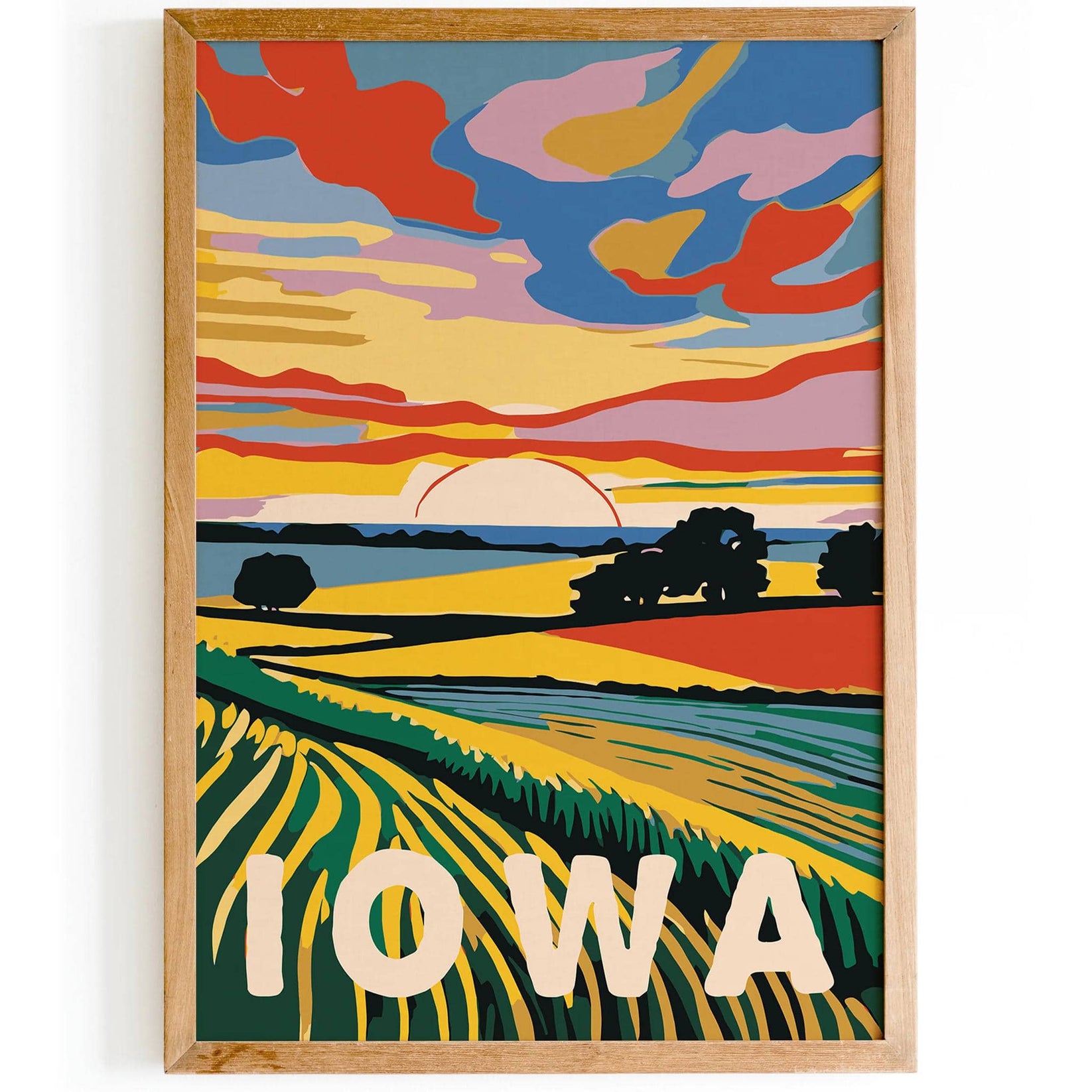 Iowa Retro Travel Poster – HypeSheriff