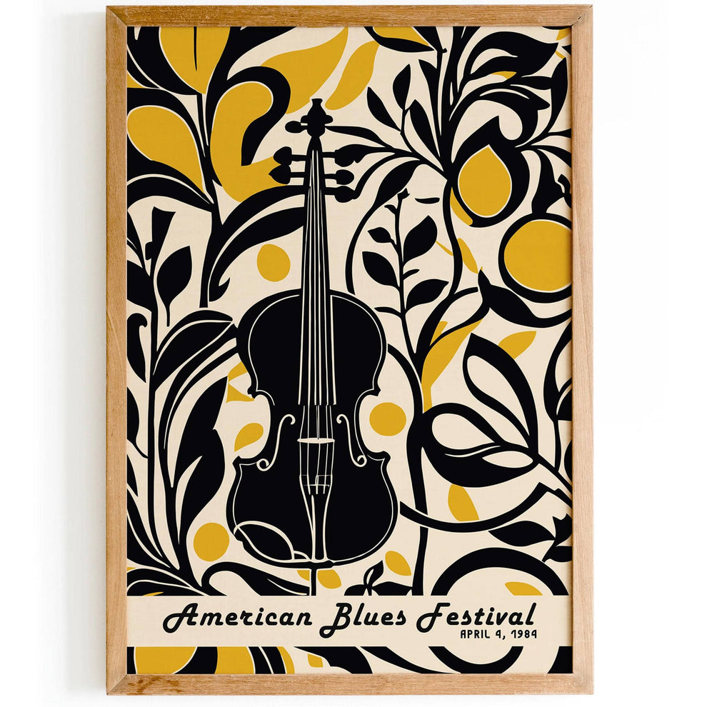 American Blues Festival Music Poster – HypeSheriff