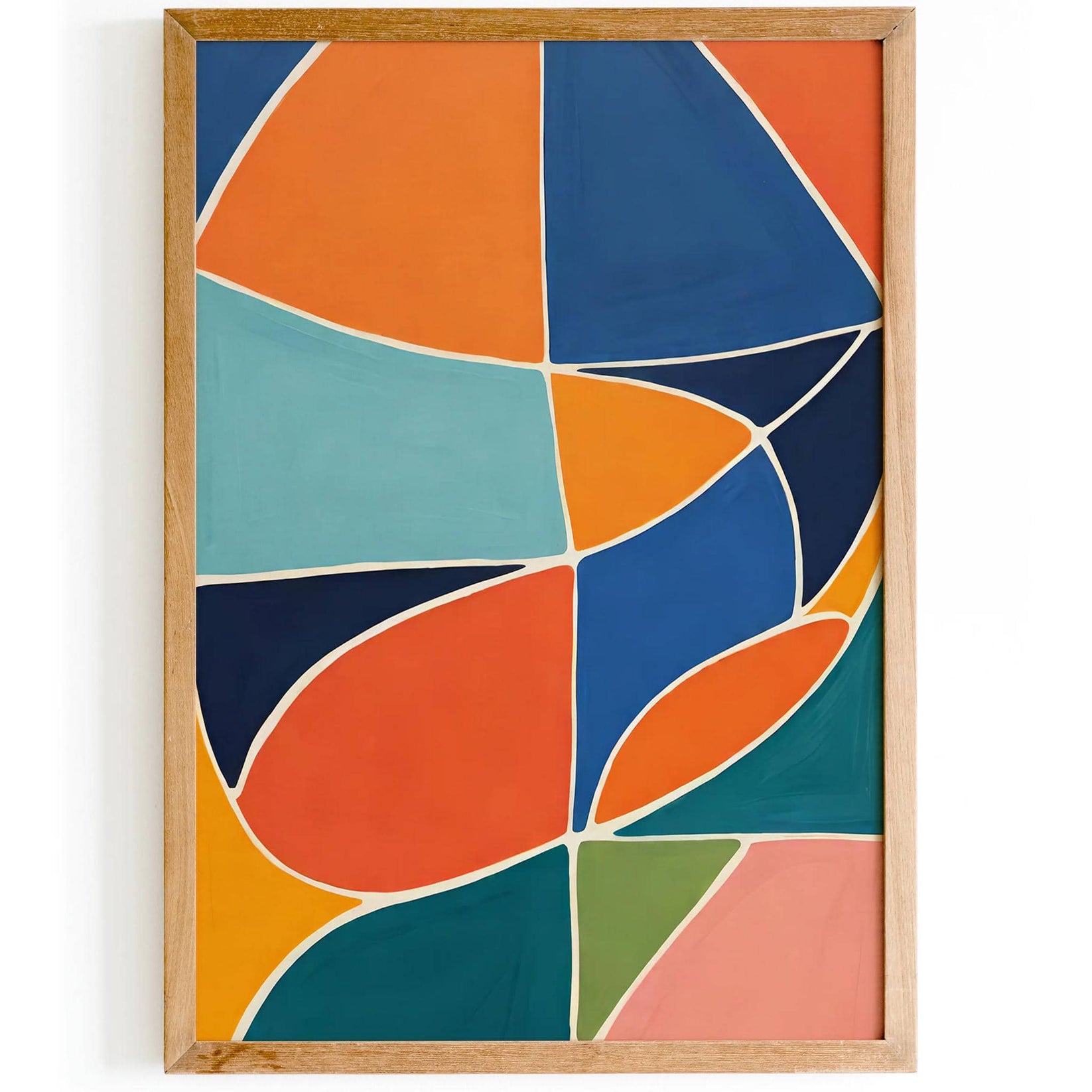 Colorful Modern Shapes Art Print – HypeSheriff
