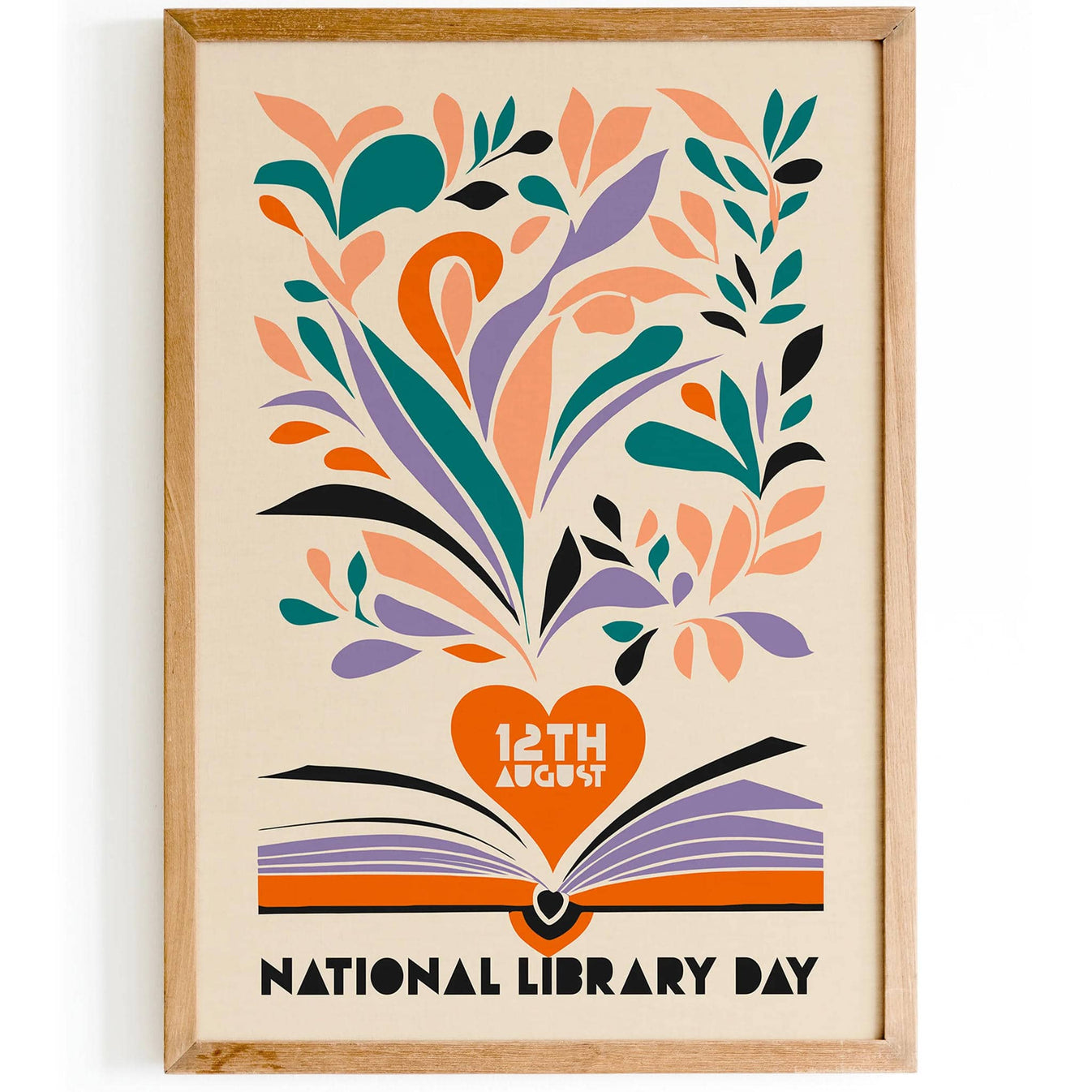 National Library Day Art Print for Book Lovers – HypeSheriff
