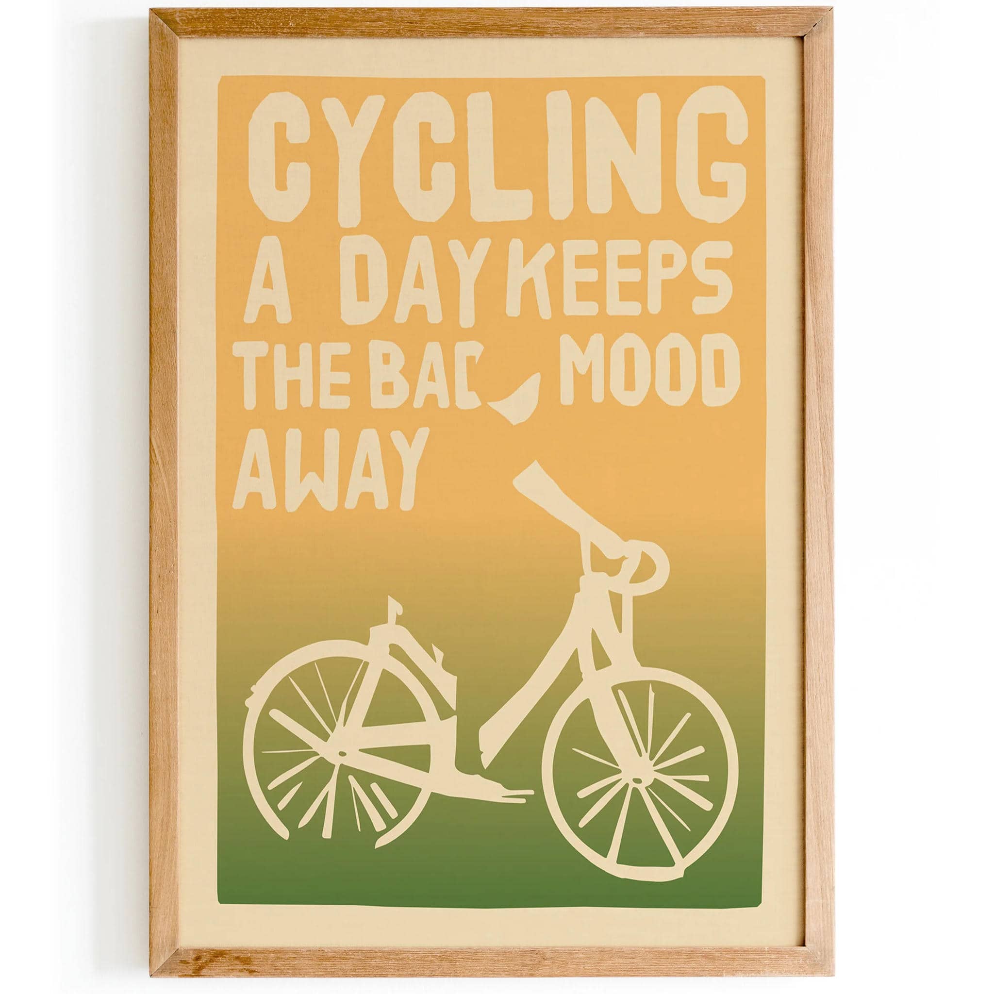 Motivational Cycling Poster – HypeSheriff