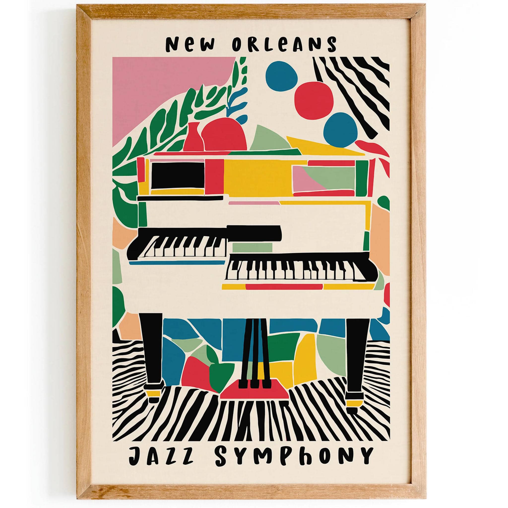 Jazz Symphony New Orleans Colorful Poster – HypeSheriff