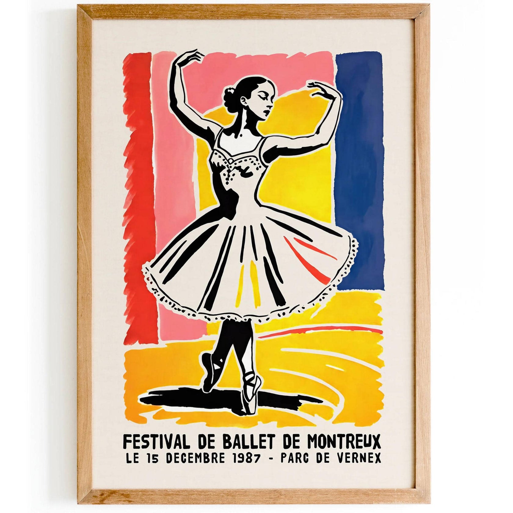 Festival De Ballet Retro Ballerina Poster – HypeSheriff