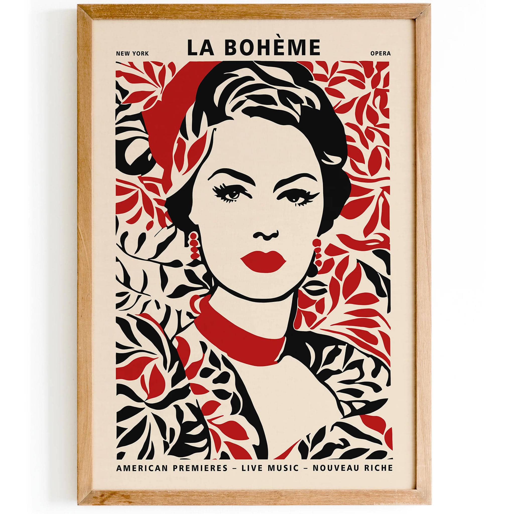 La Bohème Opera Poster – New York City Art Print – HypeSheriff