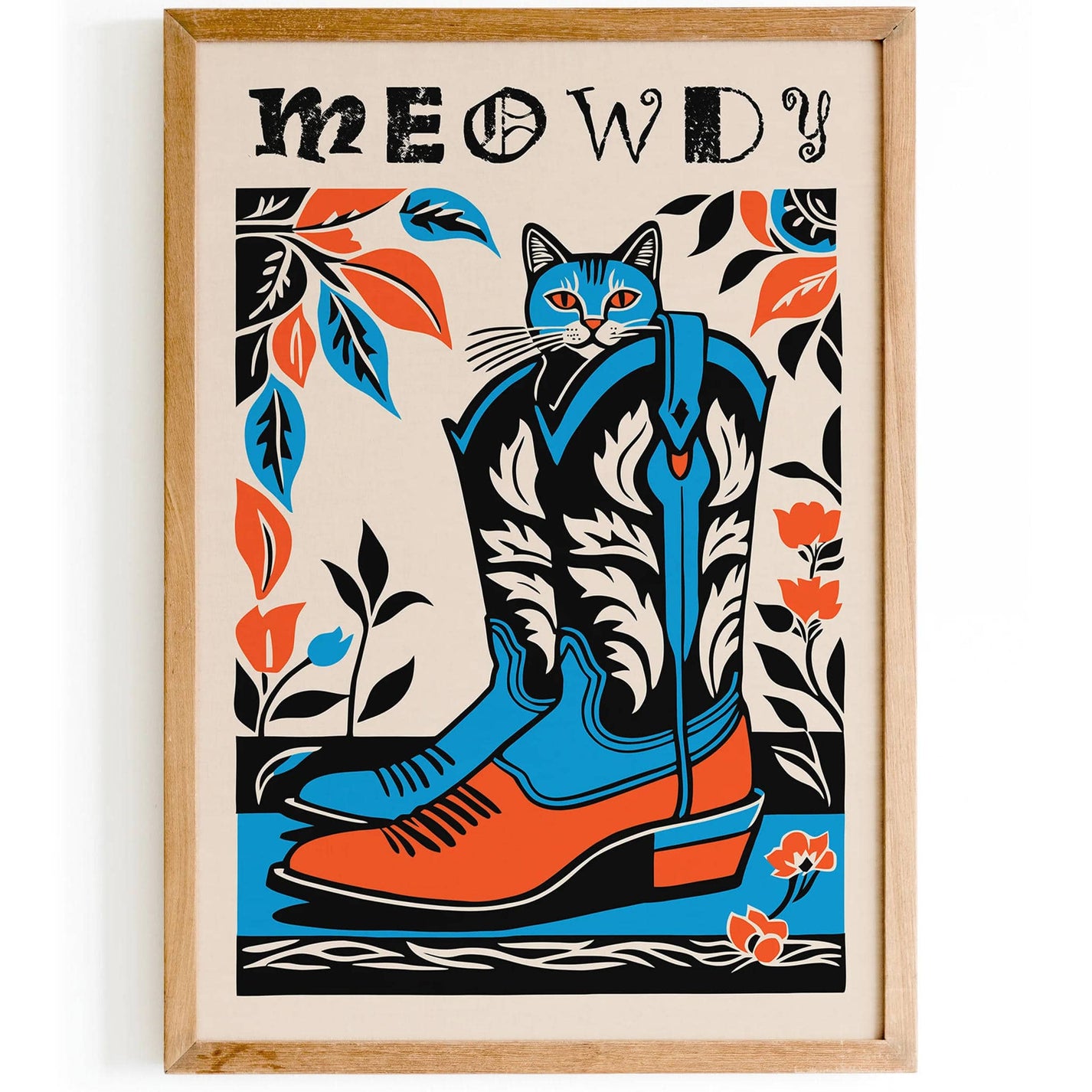 Meowdy Country Music Cat Poster – HypeSheriff
