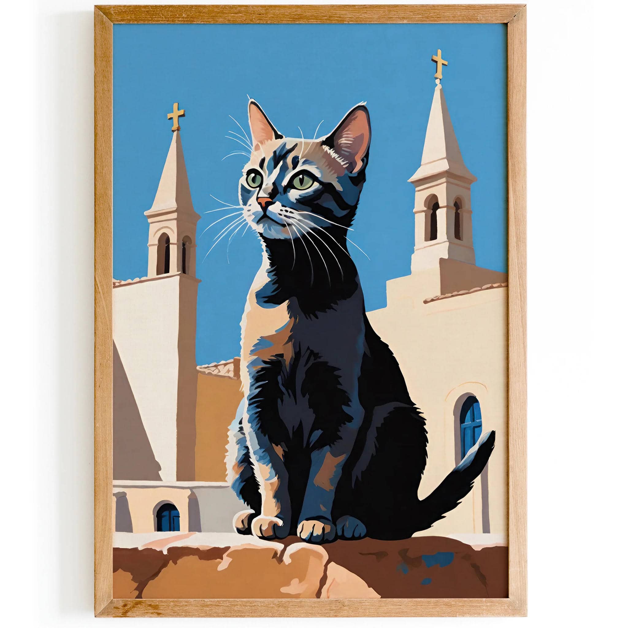 Priest Cat Quirky Wall Art Poster – HypeSheriff