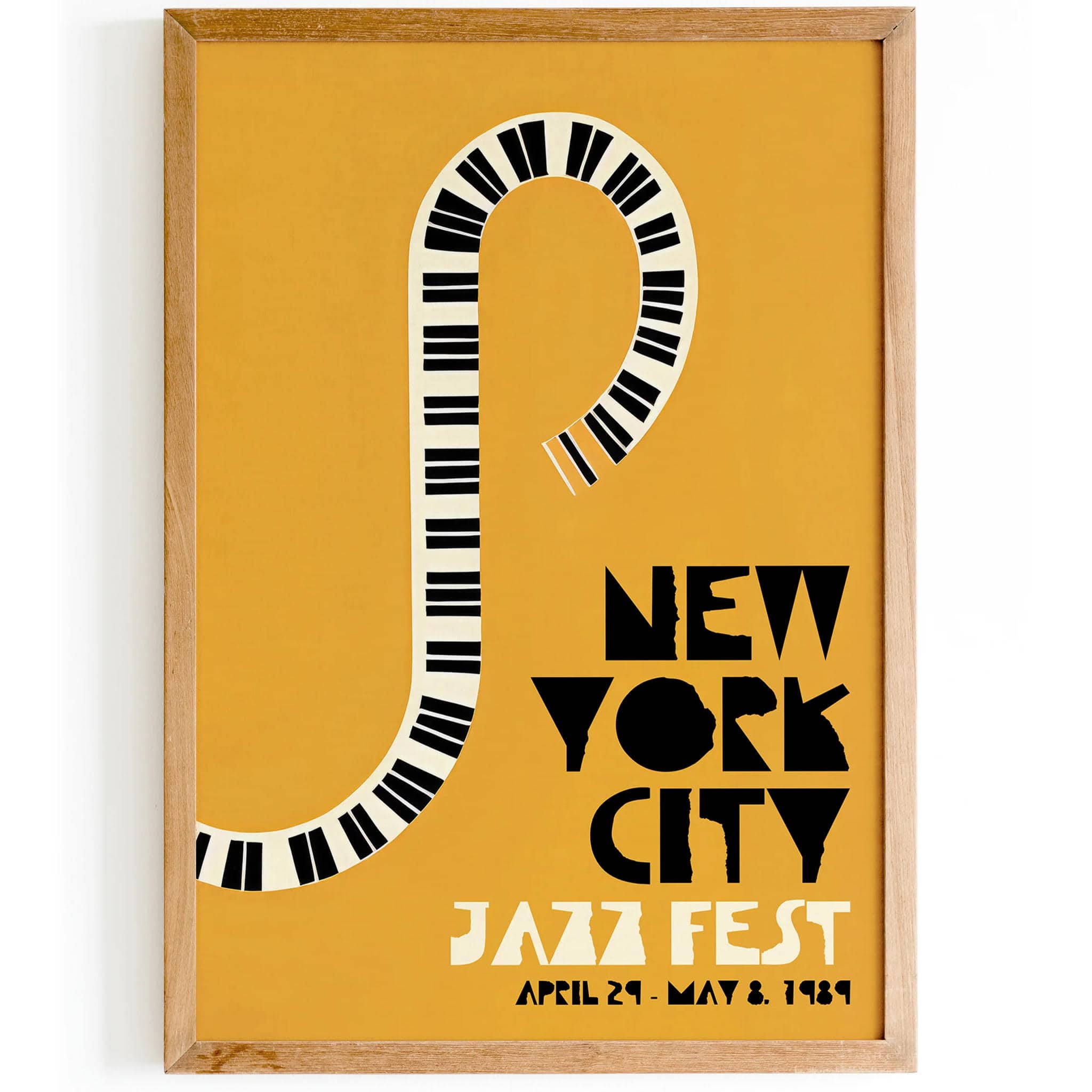 Mustard Yellow Jazz Fest Wall Art – HypeSheriff