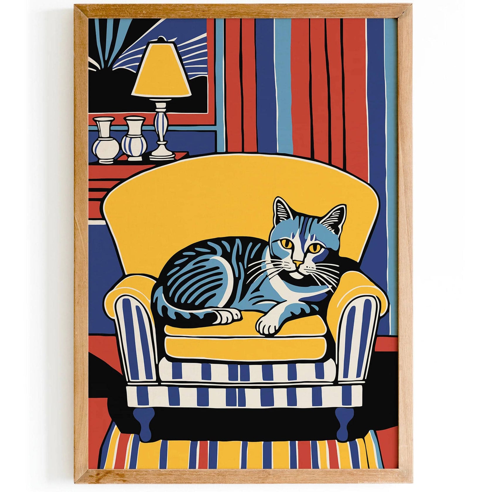 Cozy at Home Cat Poster – HypeSheriff