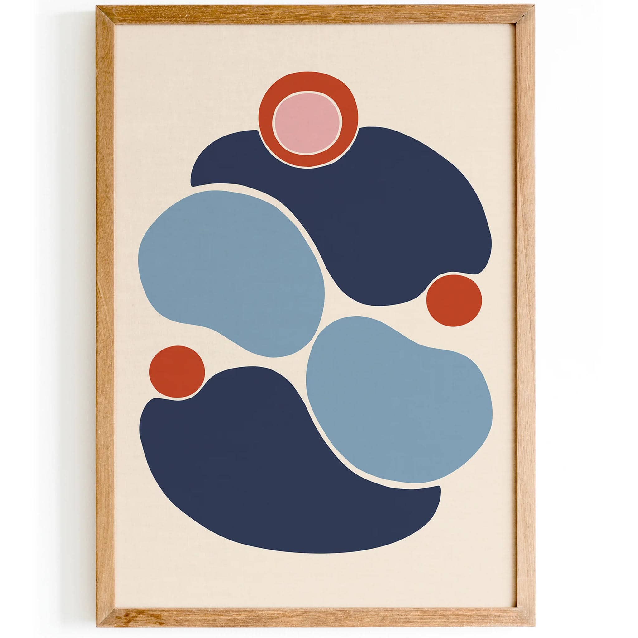 Blue Abstract Shapes Poster – HypeSheriff