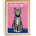 Cute Zebra Cat Meow Poster – HypeSheriff
