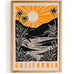 California Linocut Sunset Art Print – HypeSheriff