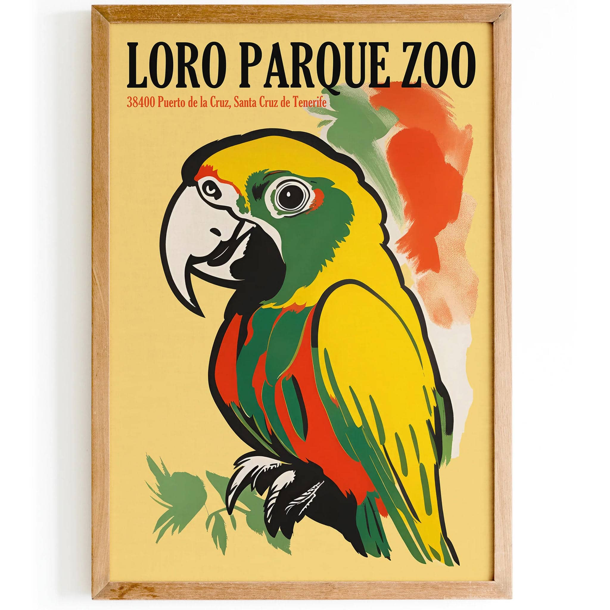 Loro Parqie Zoo Retro Parrot Poster – HypeSheriff