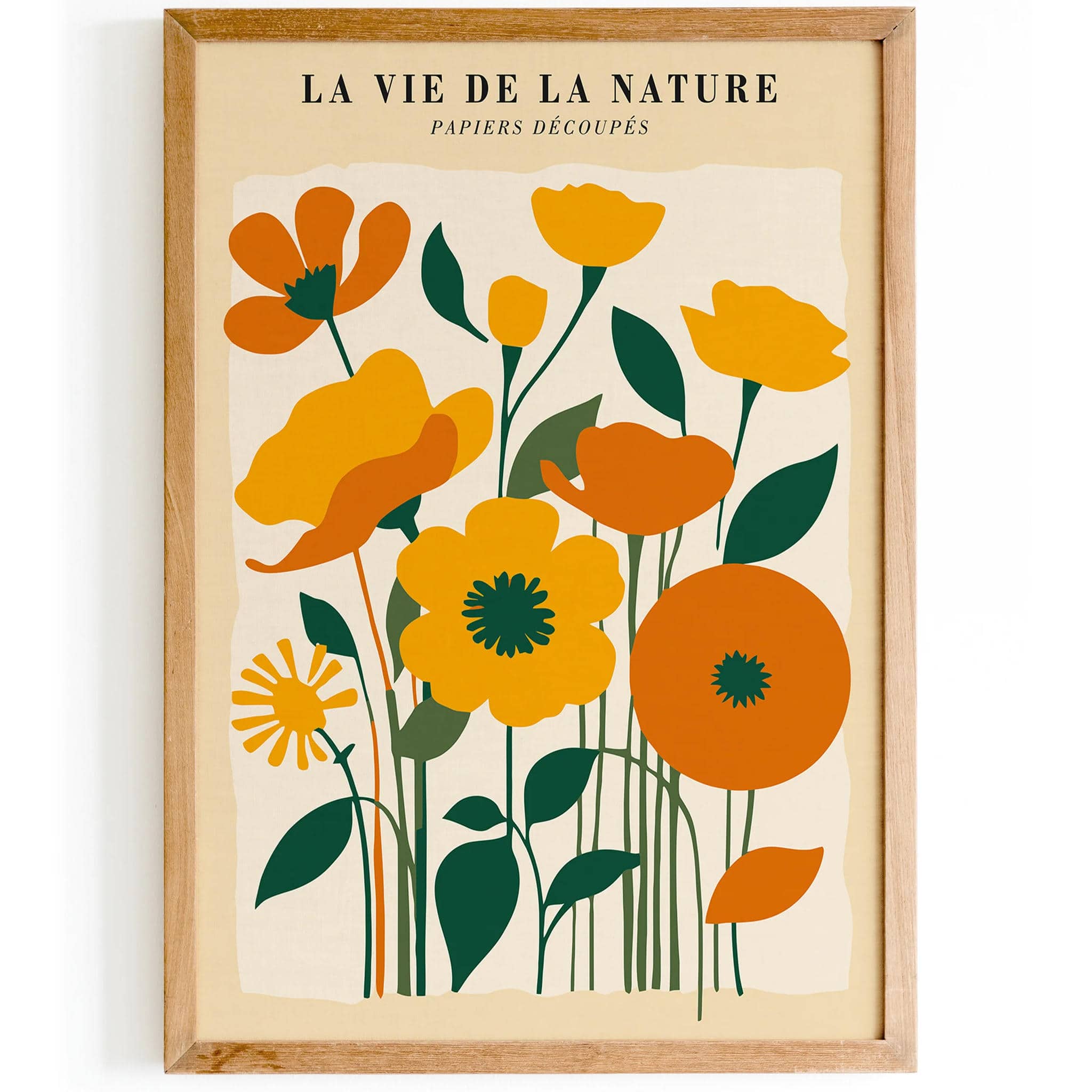 Paper Flowers Cut Outs Floral Poster – HypeSheriff