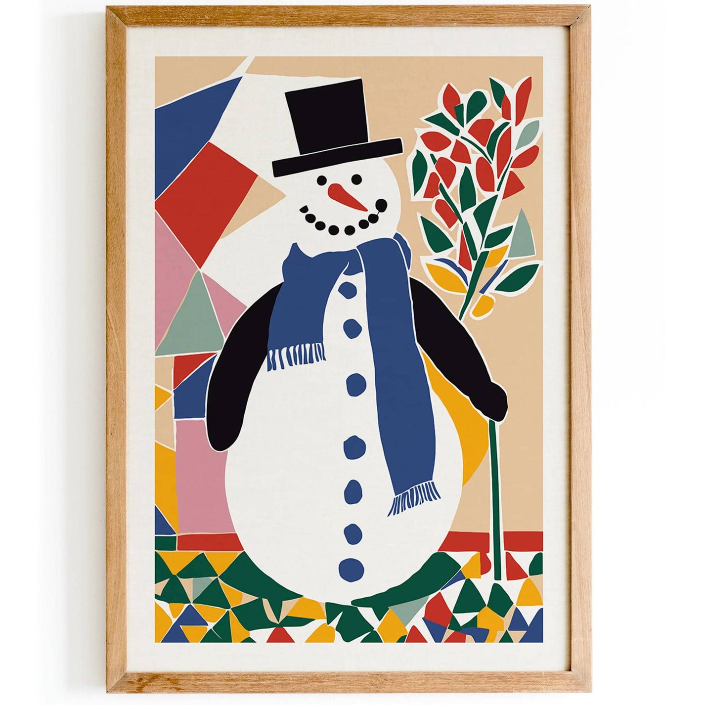 Cute Snowman Nursery Poster – HypeSheriff