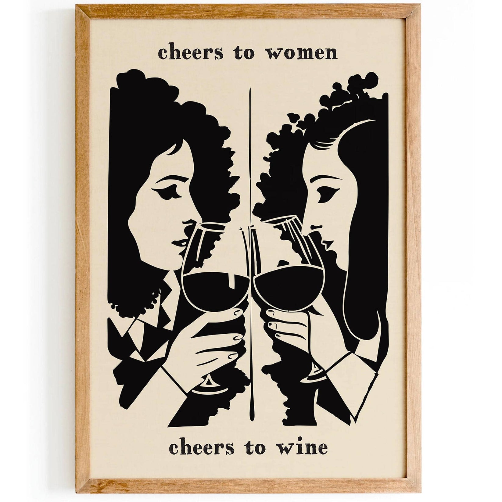 Cheers to Women - Cheers to Wine Poster – HypeSheriff