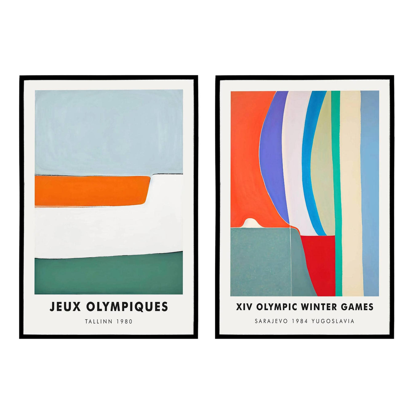Set of 2 Retro Olympic Games Posters – HypeSheriff