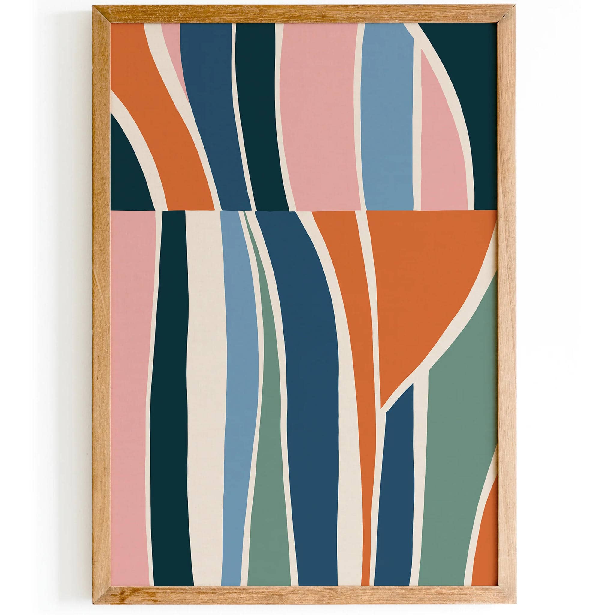 Mid Century Modern Striped Art Print – HypeSheriff