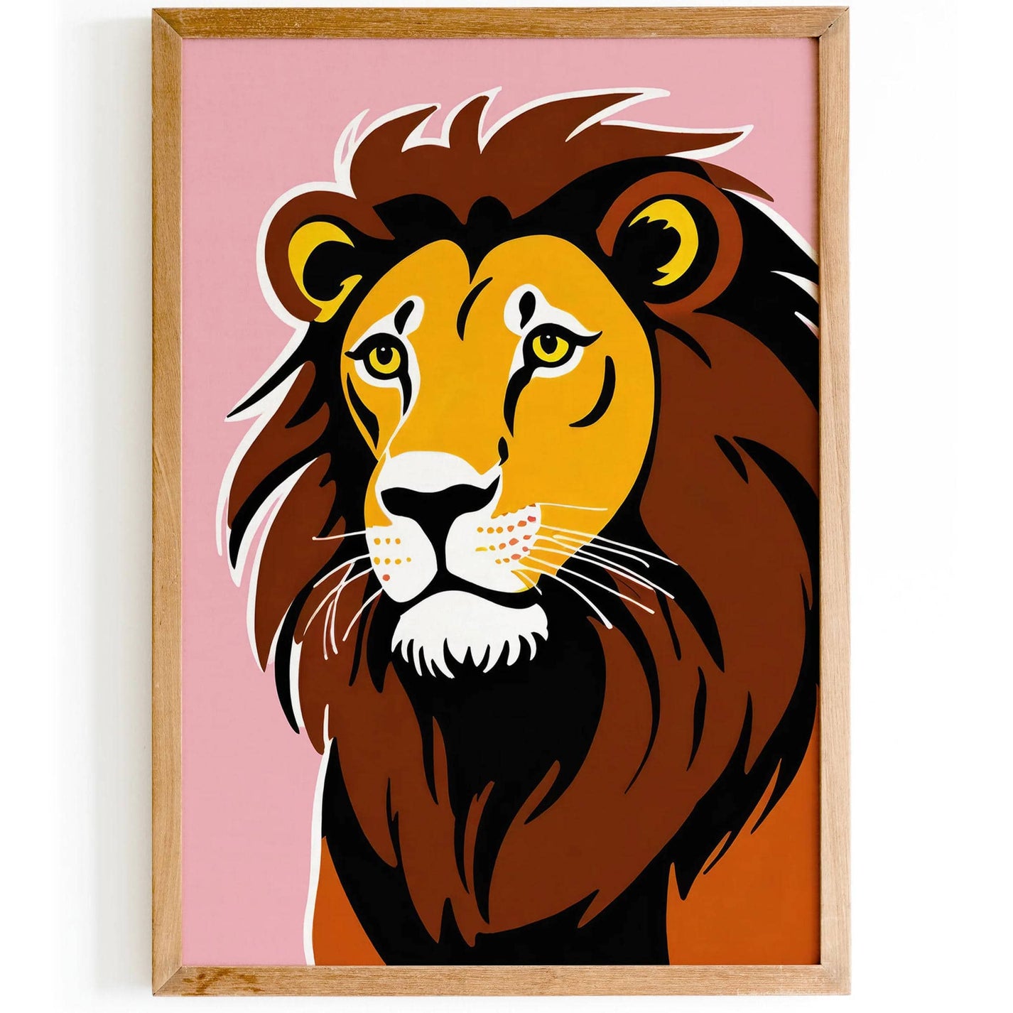 Kind Lion Cute Art Print – HypeSheriff