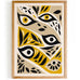 Modern Yellow Eyes Pop Art Print – HypeSheriff