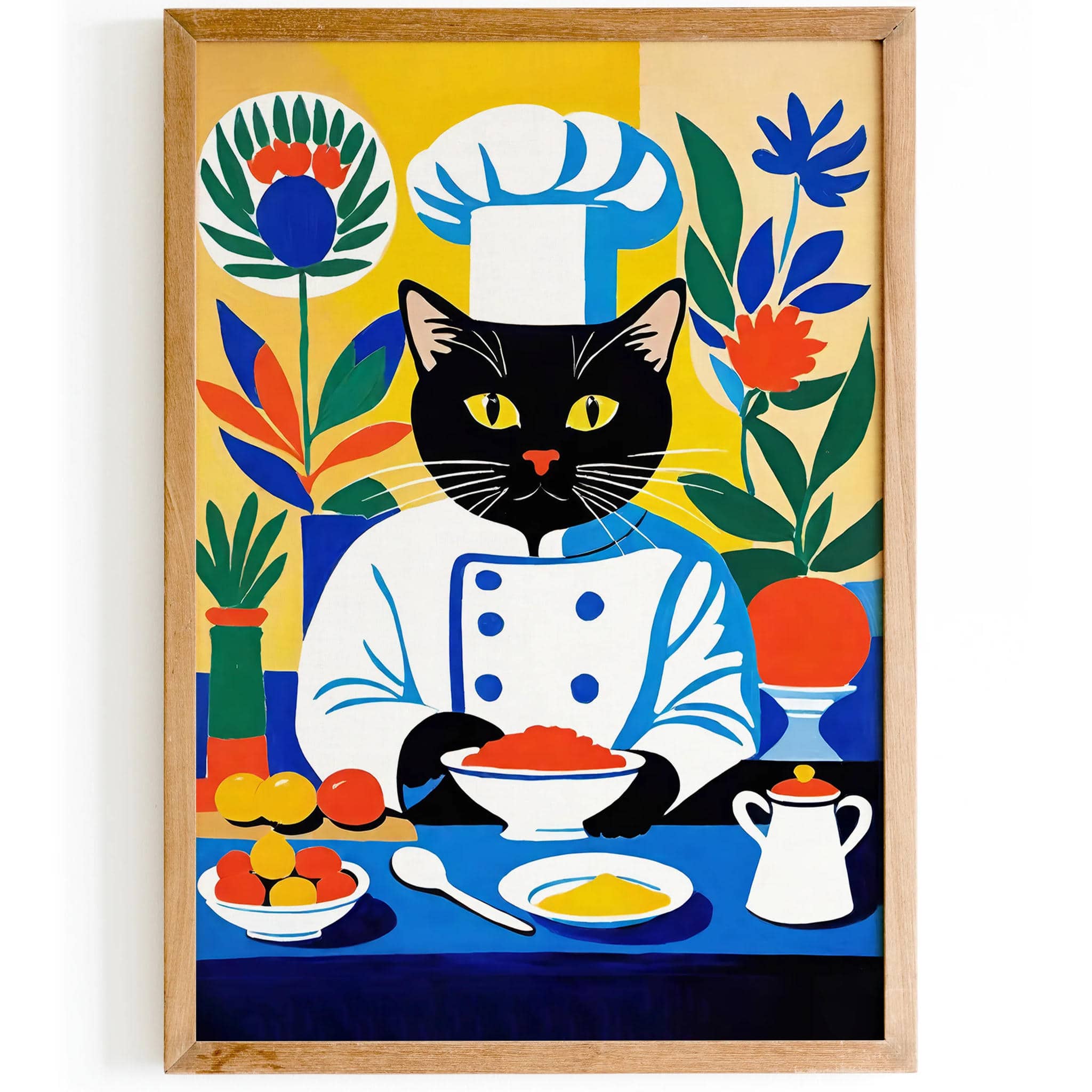 Cat Chef Kitchen Wall Art Decor 2025 – HypeSheriff