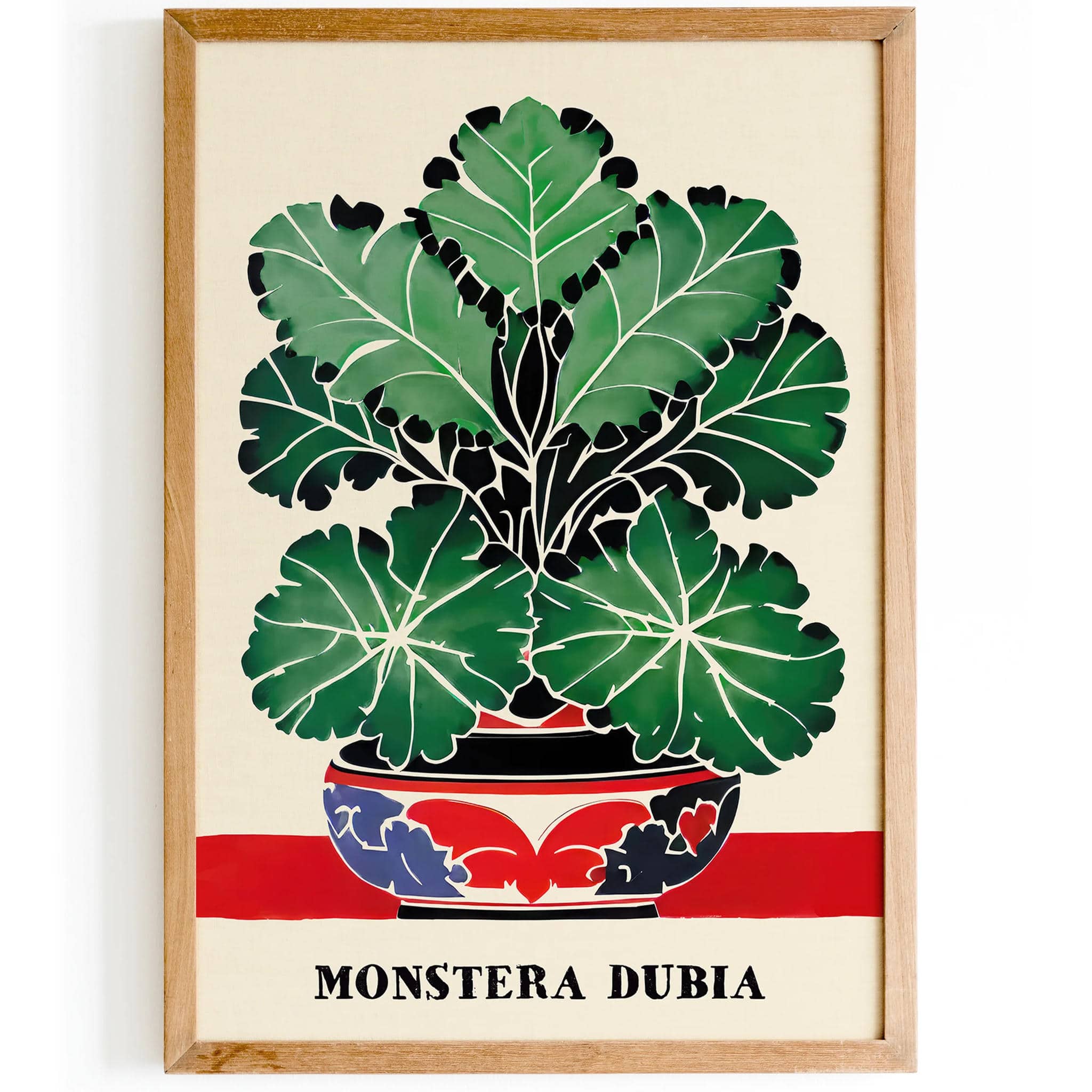 Monstera Dubia Mid-Century Wall Art – HypeSheriff