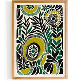 Green Retro Cut Outs Nature Poster – HypeSheriff