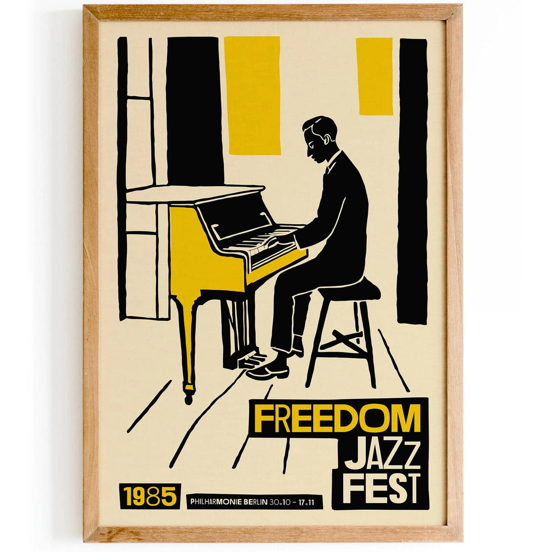 Freedom Jazz Festival 1985 Retro Poster – HypeSheriff