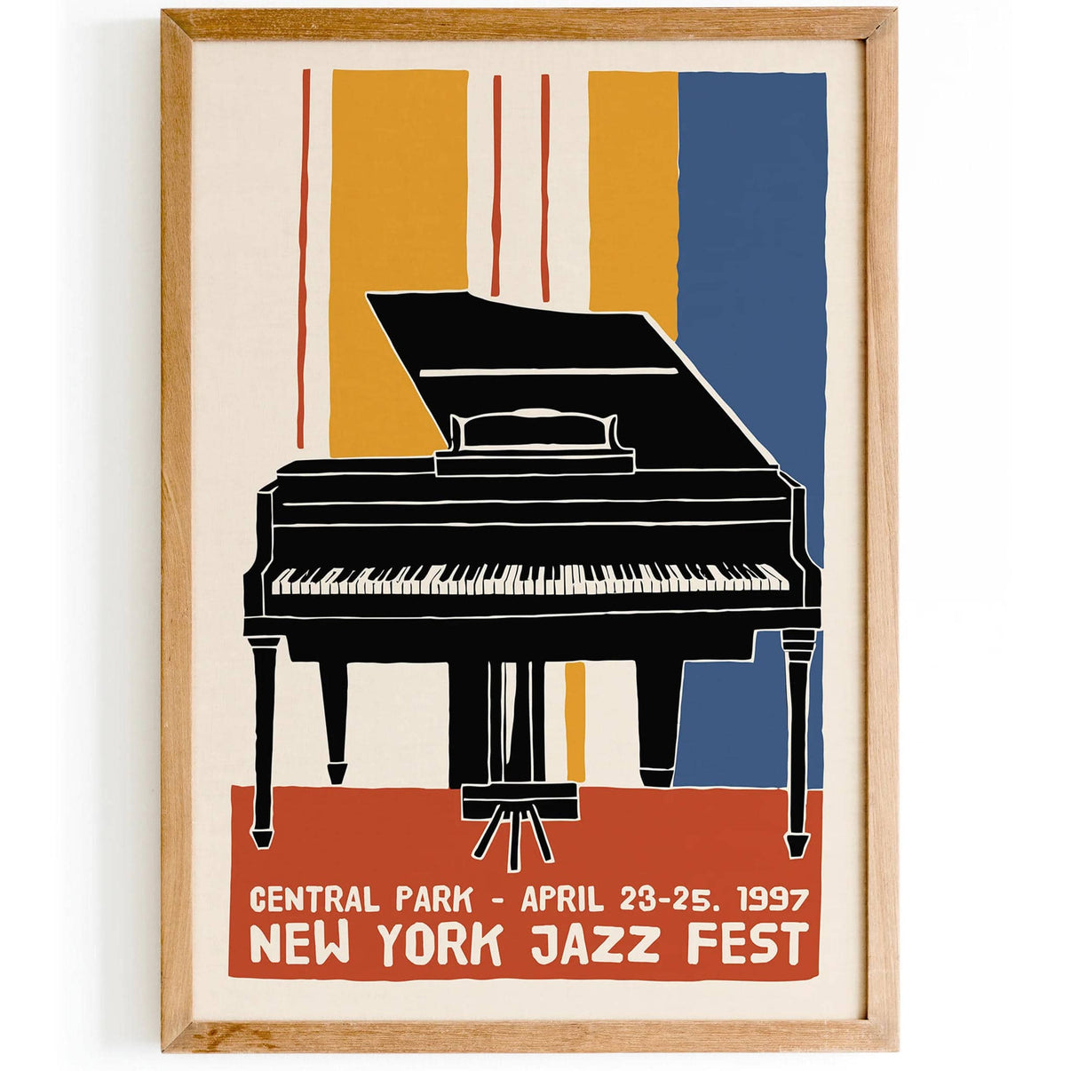 New York Jazz Fest 1997 Retro Poster – HypeSheriff