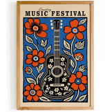 Blue Country Music Art Print – HypeSheriff
