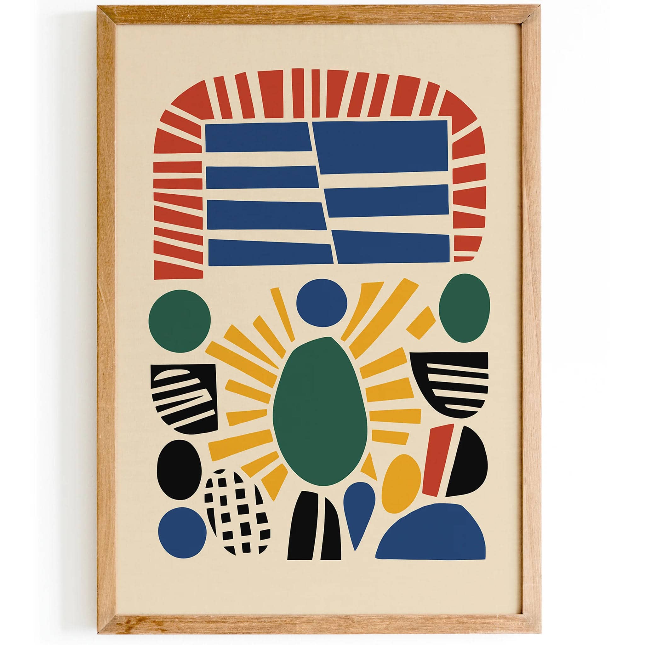 Retro Cut Outs Abstract Wall Art – HypeSheriff