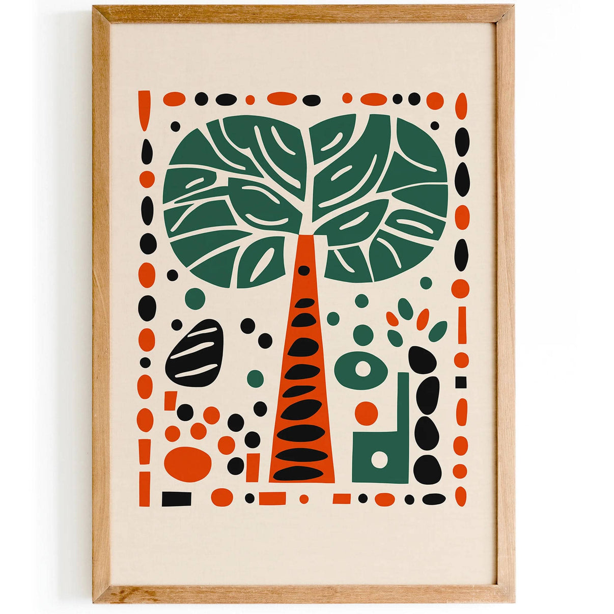 Abstract Mid Century Tree Art Print – HypeSheriff
