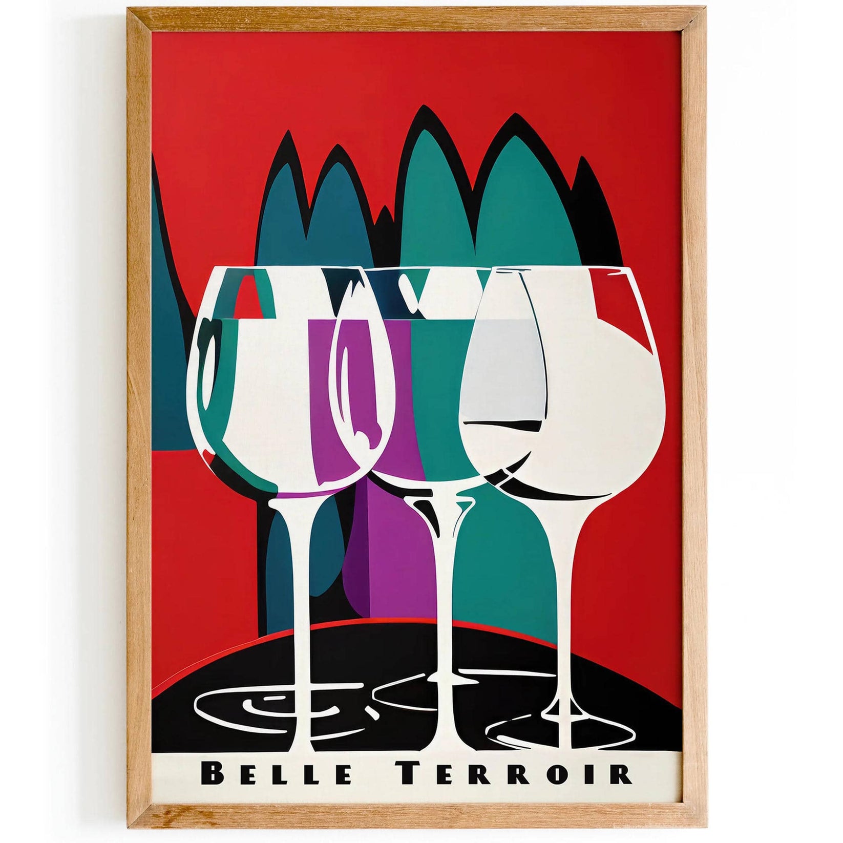 Retro Wine Poster - French Belle Terroir Wall Art – HypeSheriff